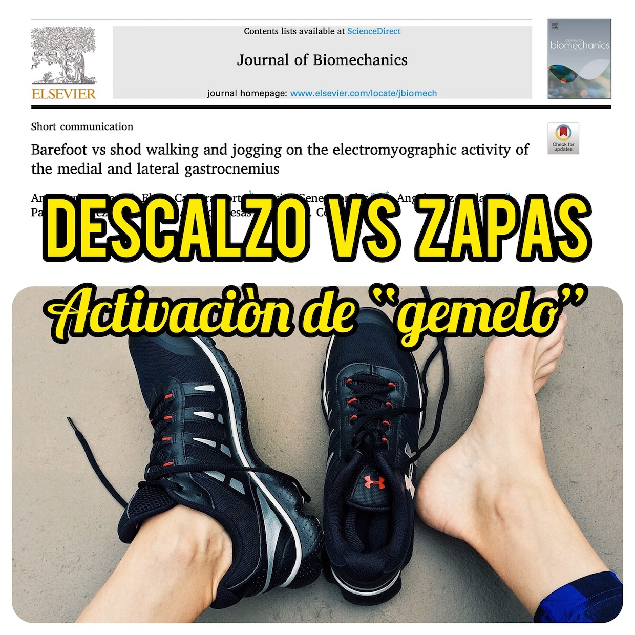 CORRER Y CAMINAR DESCALZO O CON ZAPATILLAS - Elements System